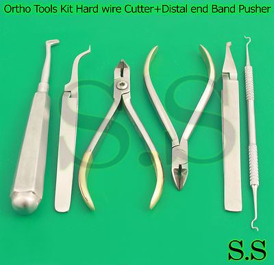 Ortho Tools Kit Hard wire Cutter+Distal end Band Pusher Ligating ...