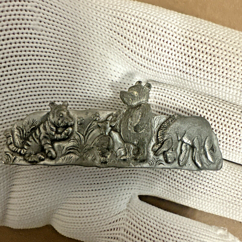 Rare Winnie the Pooh Danforth Pewterers Pewter Barrette Free Shipping ...