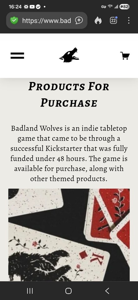 Badland Wolves Card Game Kickstarter First Edition by Daniel Goresh ...
