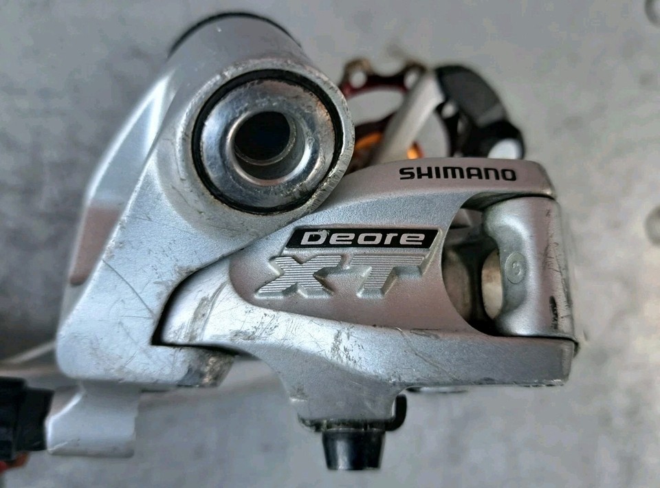 Shimano Doere XT RD-M761 Rear mech Derailleur - Silver, 9 speed, 100mm ...