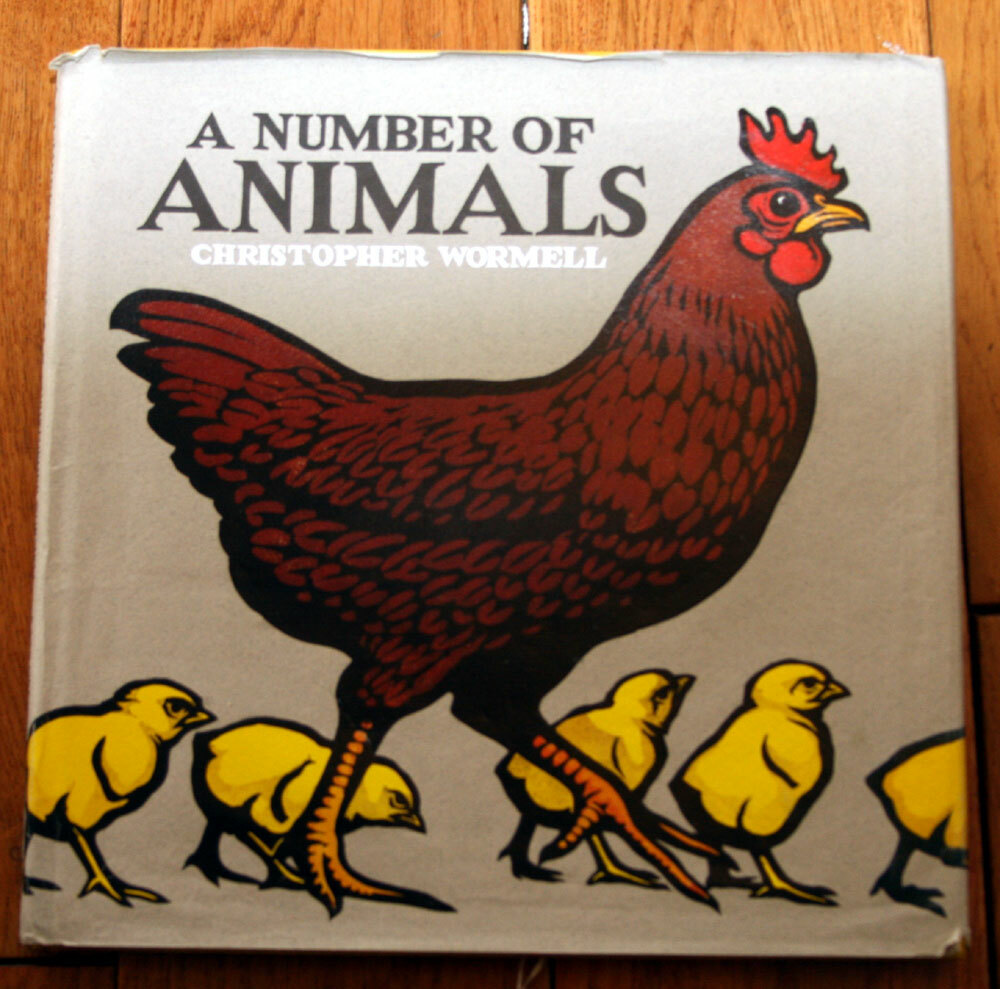A Number of Animals by Christopher Wormell 1993 HC/DJ Block Print ...