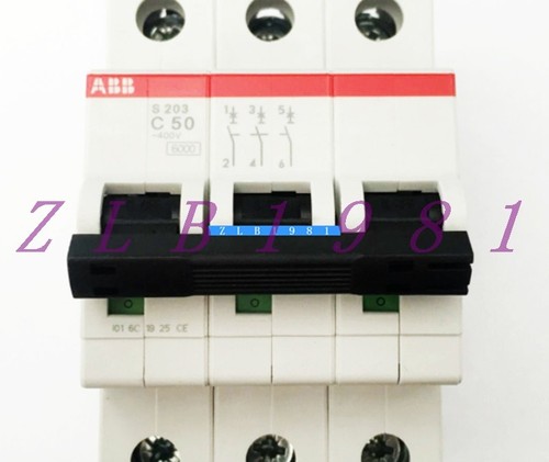 ONE NEW ABB S203-C50 3P 50A | eBay