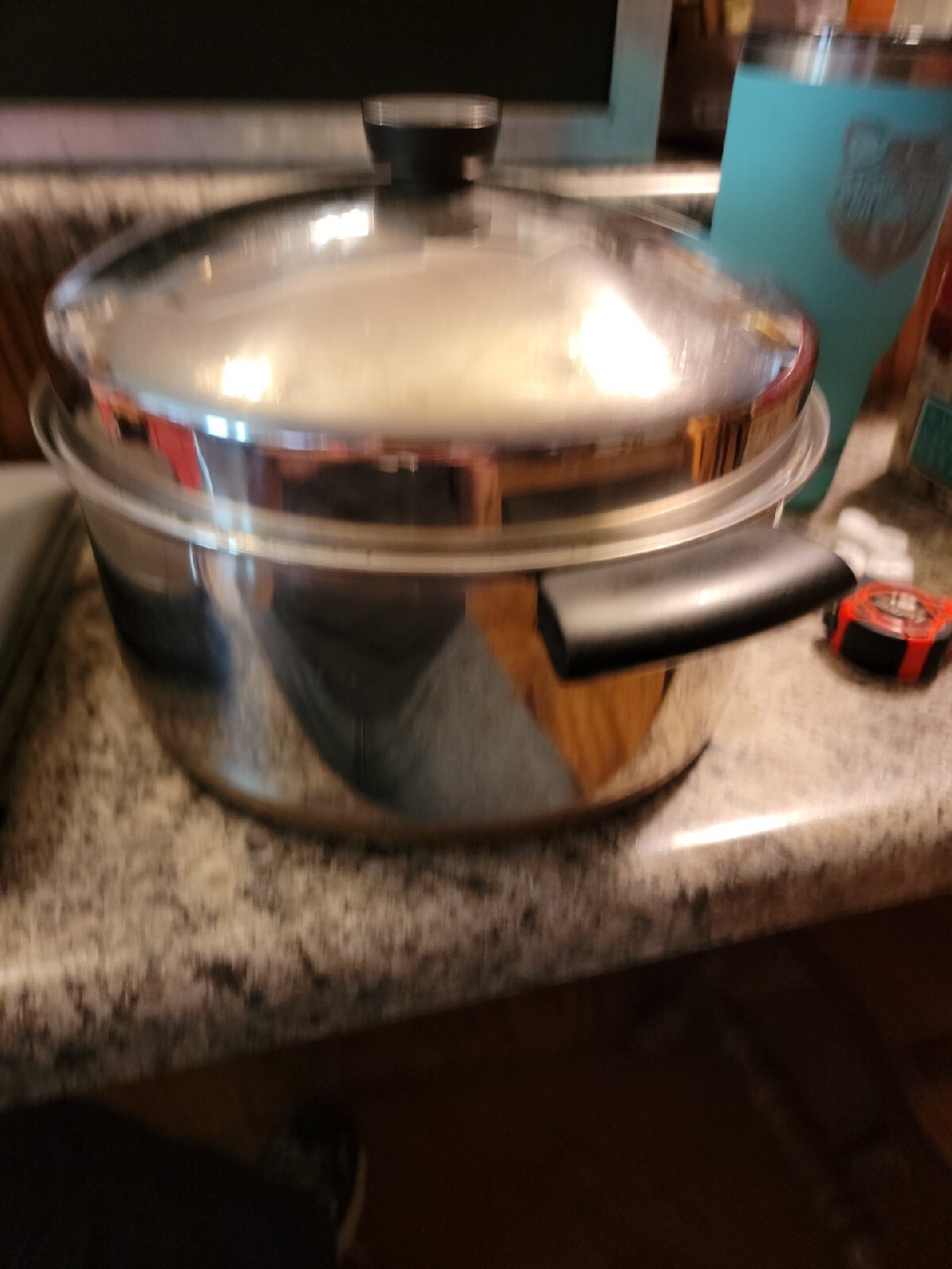 REVERE WARE 1801 Copper Bottom Stock Pot 6 Quart with Lid Cookware ...