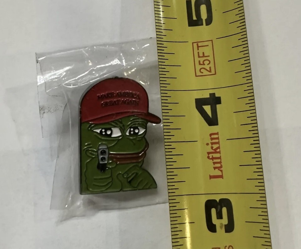 Pepe The Frog Meme Enamel Pins Shooting MAGA Trump second amendment | eBay