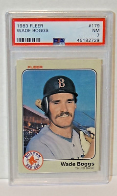 1983 Fleer #179 Wade Boggs Rookie PSA 7 NM Near Mint Boston Red Sox MLB ...