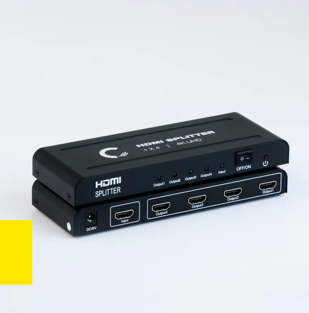 HDMI Splitter 1 input 4 outputs Split 1 HDMI input to 4 HDMI output ...