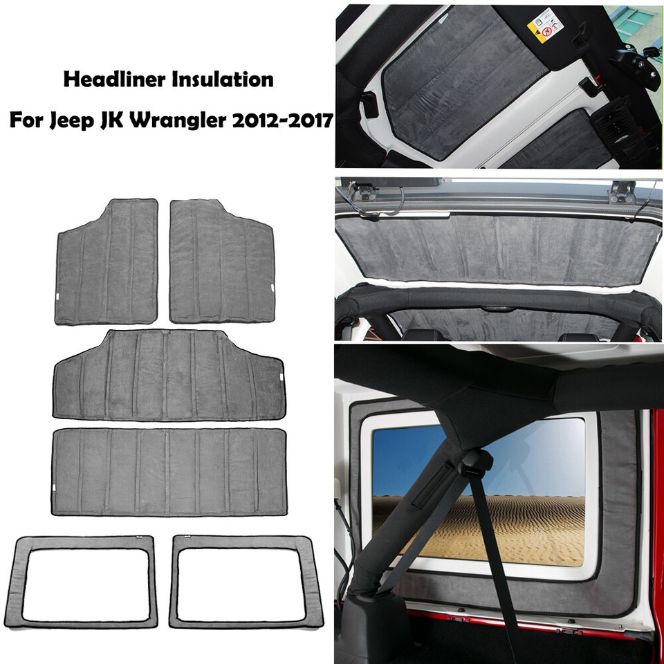 Tailgate Window/Hardtop Headliner Roof Insulation Kit for 12-17 Jeep ...