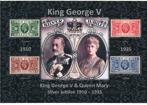 GB KGV 1935 LOVELY DISPLAY OF KING GEORGE V SILVER JUBILEE MINT M#1 | eBay