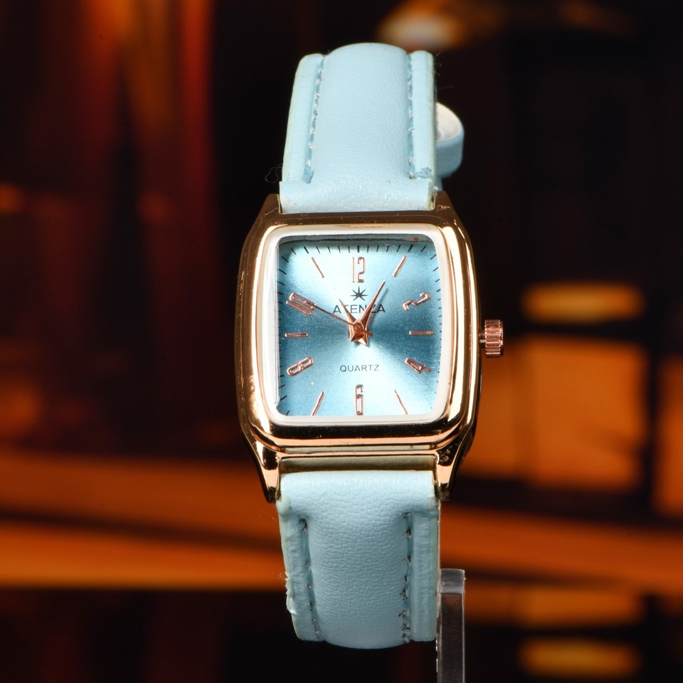 Vintage Women Leatheroid Band Watches Quartz Analog Wristwatch Casual ...