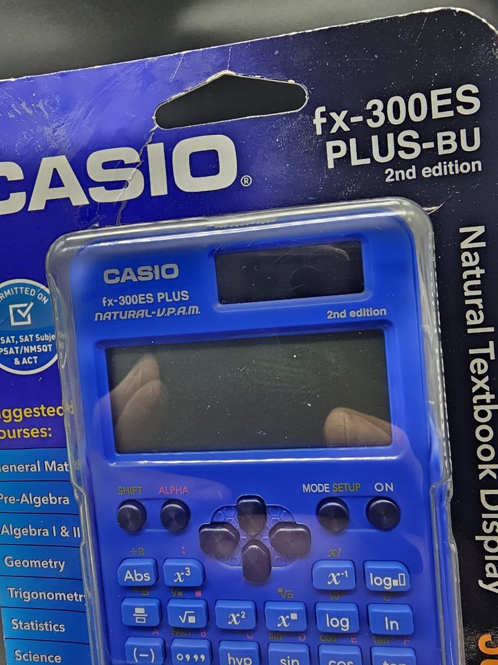 Brand New Casio fx-300ES Plus-BU 2nd Edition Scientific Calculator ...