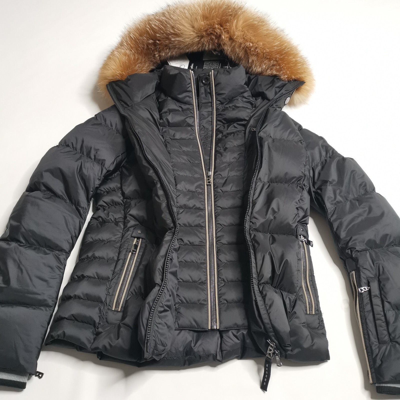 Bogner Sanne D Ski Jacket Hoodie With Real Fur Women's Size XS EUR 34 ...