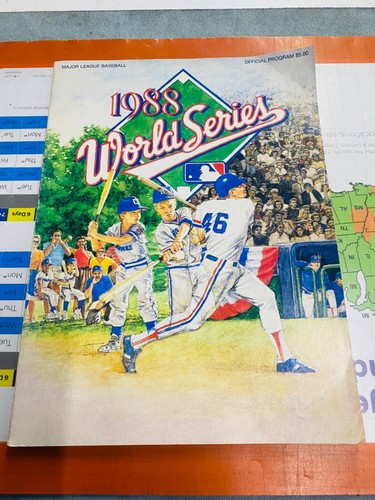 1988 World Series MLB Official Program Oakland Athletics vs Los Angeles ...