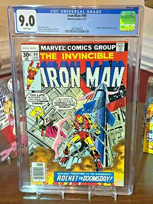 Marvel Comics Iron Man #99 (Sunfire & Mandarin app.) - 1977 CGC 9.0 | eBay