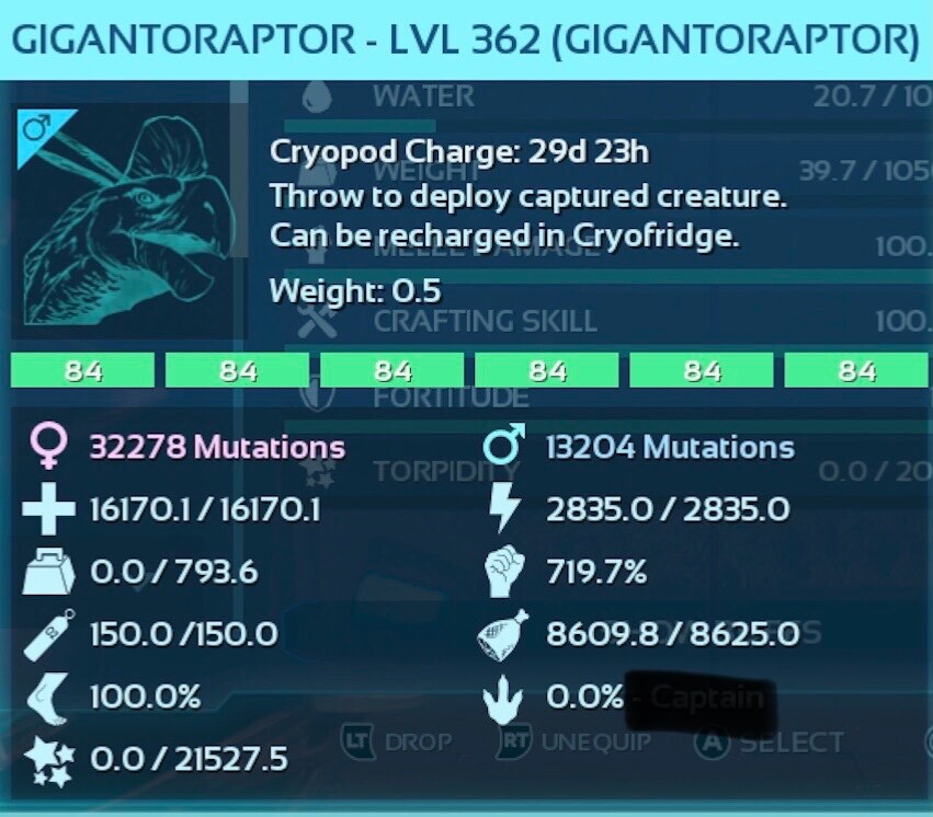 TOP STATS 16k 720m Solid Mint 84 Gigantoraptor Egg Ark Survival Ascended PVE ASA | eBay