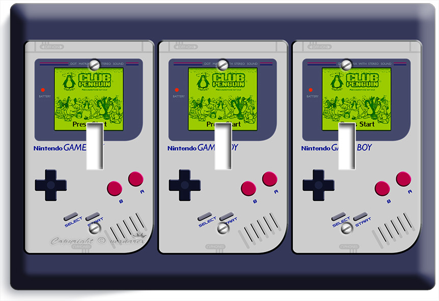 VIDEO GAME BOY CONSOLE CLASSIC NINTENDO LIGHT SWITCH PLATE OUTLET ROOM ...