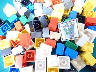 100 LEGO 2x2x1 Stud Building Block Bricks Lot part 3003 assorted colors ...