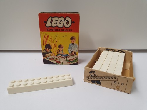 LEGO System box 216 50's 60's alt vintage 60er 1:87 OVP classic SWISS ...