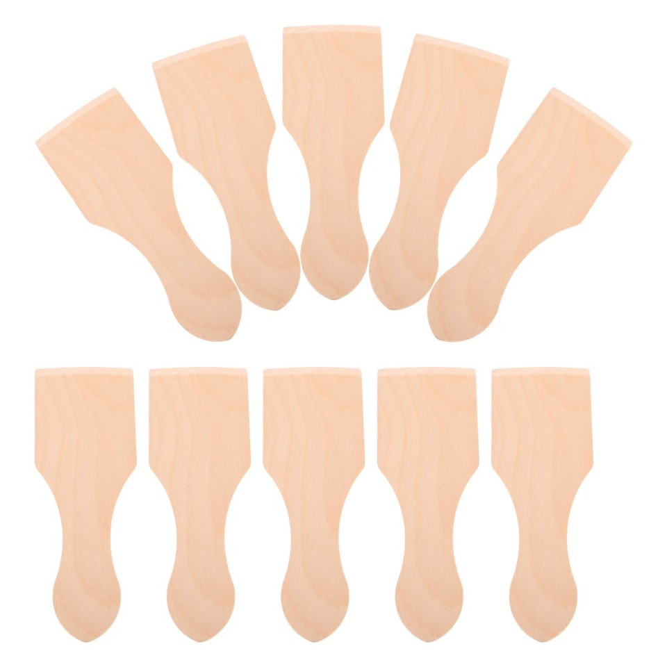 10pcs Mini Wooden Spatulas: Mini Wood Spatula For Kids Cooking ...