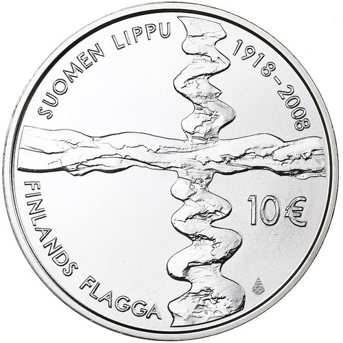 [#134438] Finland, 10 Euro, Finnish Flag, Colouriized, 2008, Vantaa ...