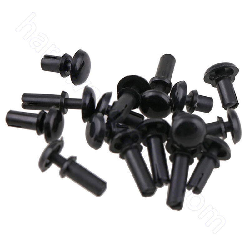Plain Nylon Rivets Black Snap Rivet Diameter 2mm 3mm 3.5mm 4mm 5mm 6mm ...