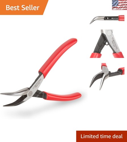 Stainless Steel Mini Bent Long Nose Pliers | Sure Grip for Tiny Parts ...