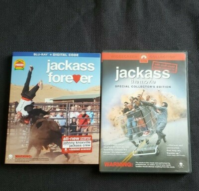 JACKASS FOREVER Blu-ray/DVD + #JACKASS UNRATED DVD + FREE SHIPPING! # ...