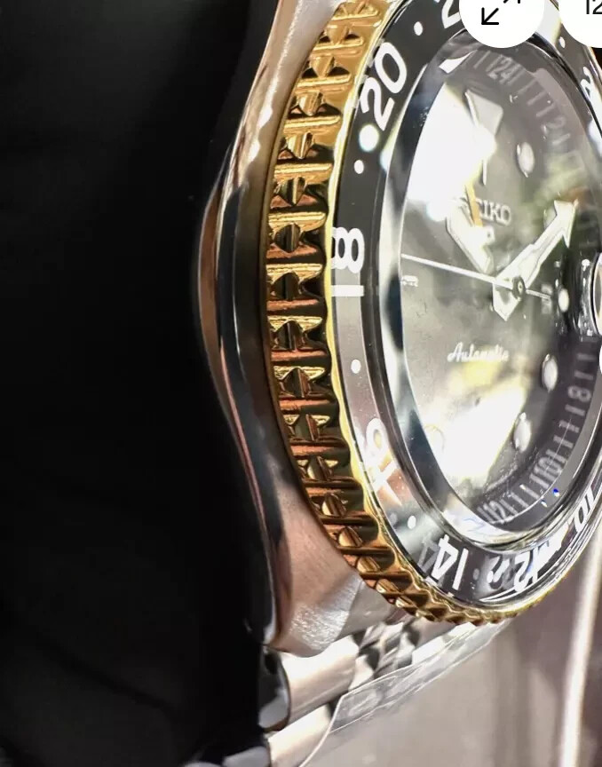 Seiko 5 Sports Men's Black Watch - SSK021 SXX GMT SERIES STAINLESS ...