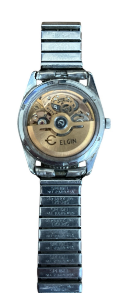 Vintage Elgin Self Winding Automatic Watch Skeleton 27 Jewels Working ...