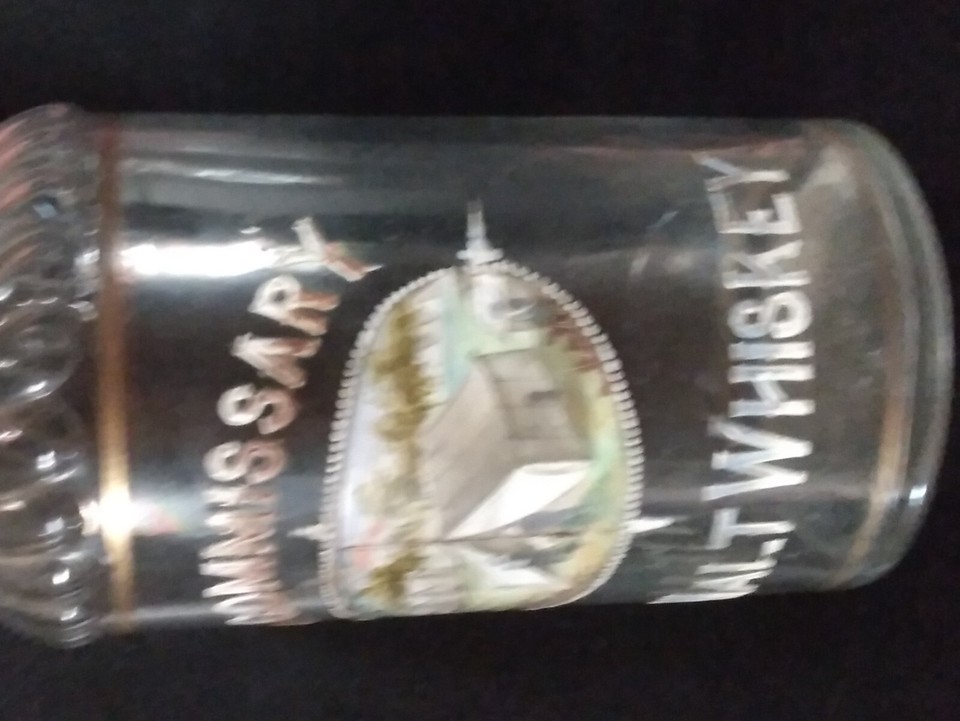 RARE! EARLY! OLD COMMISSARY RYE MALT WHISKEY MULTICOLORED BACK BAR ...