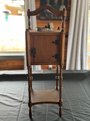 Antique Vintage Wood Smokers Table Stand | eBay
