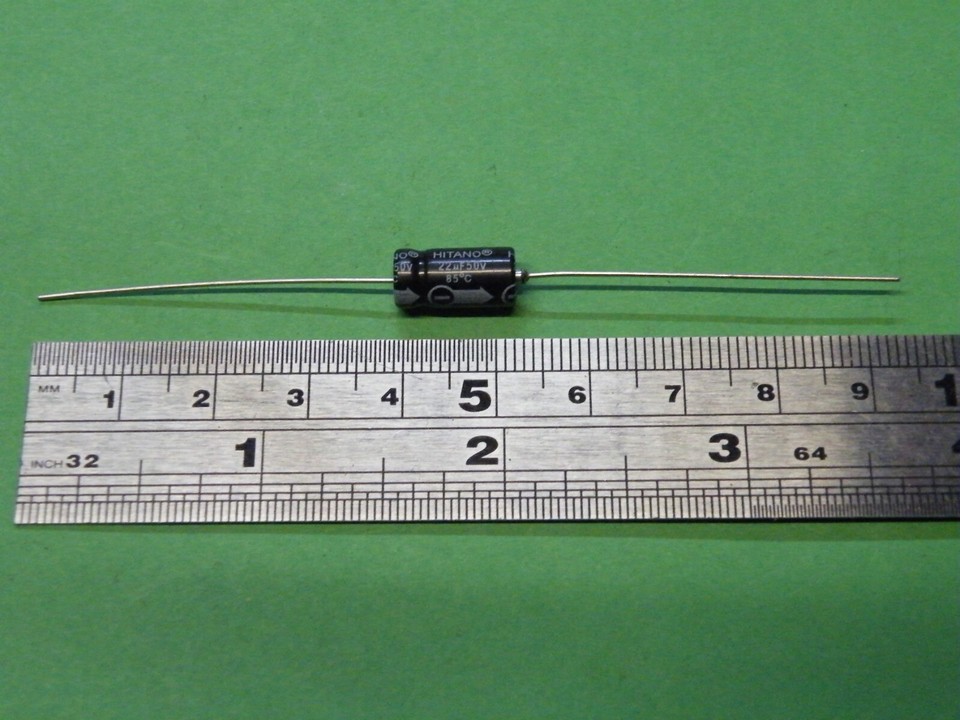 10 Pcs Axial Electrolytic Capacitor 50V 22uF Amplifier Cathode Bypass ...