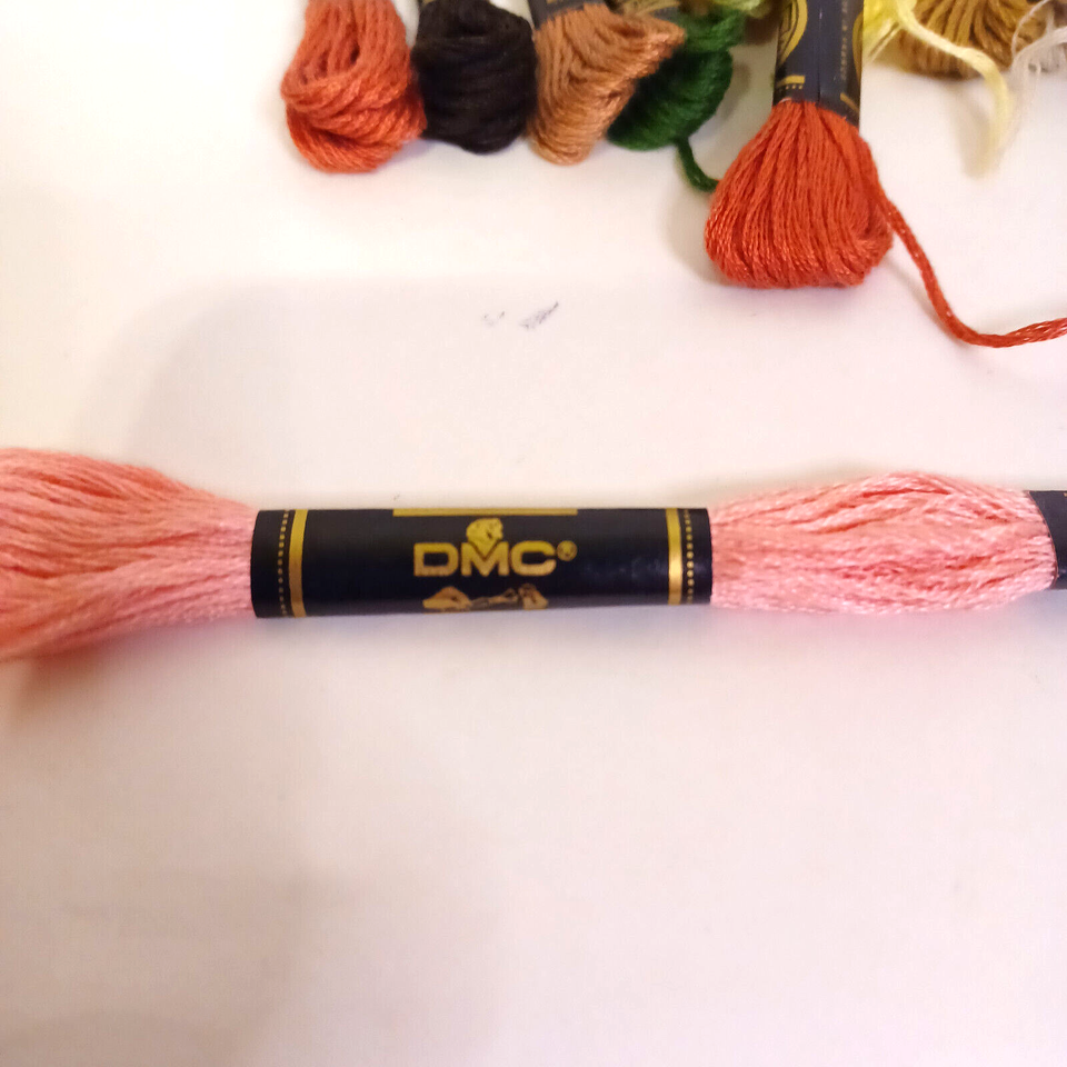Vintage DMC Thread Lot of 15 Skeins Cross Stitch Embroidery 1980's ...