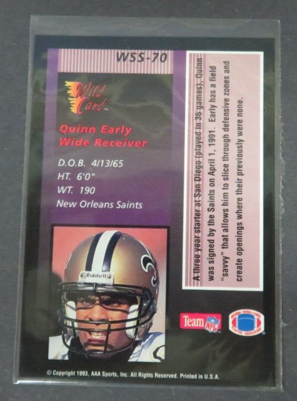Quinn Early 1993 Wild Card Stat Smashers Card # WSS-72 | eBay