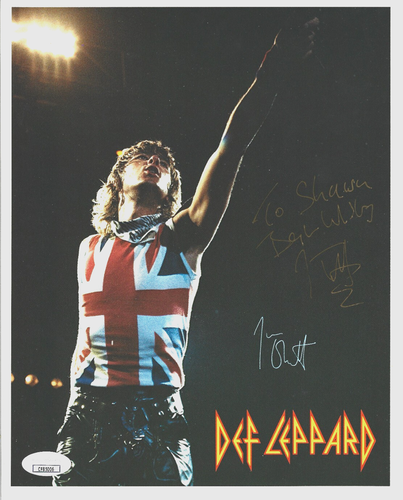 Joe Elliott hand SIGNED Vintage 1984 Def Leppard Promo Photo JSA COA ...