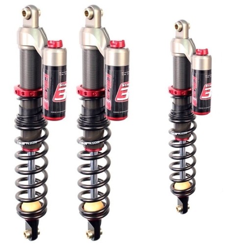 ELKA Suspension STAGE 3 FRONT & REAR Shocks YAMAHA RAPTOR 90 2009-2013 ...