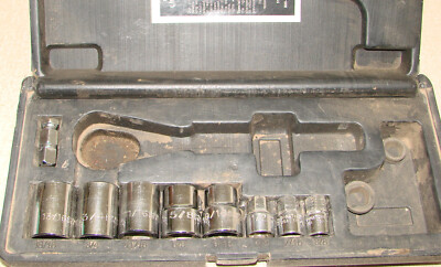 vintage O RATCHET SOCKETS with CASE and ADAPTER -- HEXX DRIVE --- RARE ...