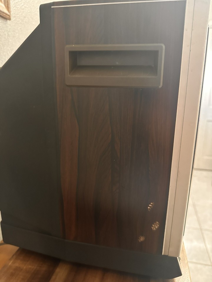 RARE Sony Trinitron Wood Grain KV-1370R Color Tube TV 13" CRT TV Gaming ...