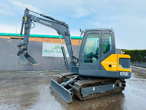 VOLVO EC55D RUBBER BLOCK TRACKS EXCAVATOR *YEAR 2017*C/W BUCKET*VIDEO ...