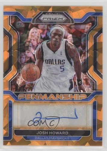 2021-22 Panini Prizm - Penmanship Josh Howard #PM-JHW Orange Ice Prizm ...