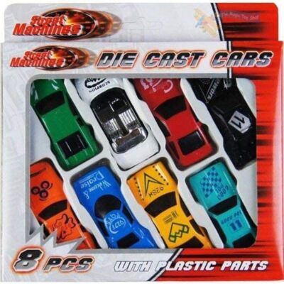 STREET MACHINES DIE CAST CARS 8PC - TY7889 TOY CAR FUN MODEL DIECAST ...