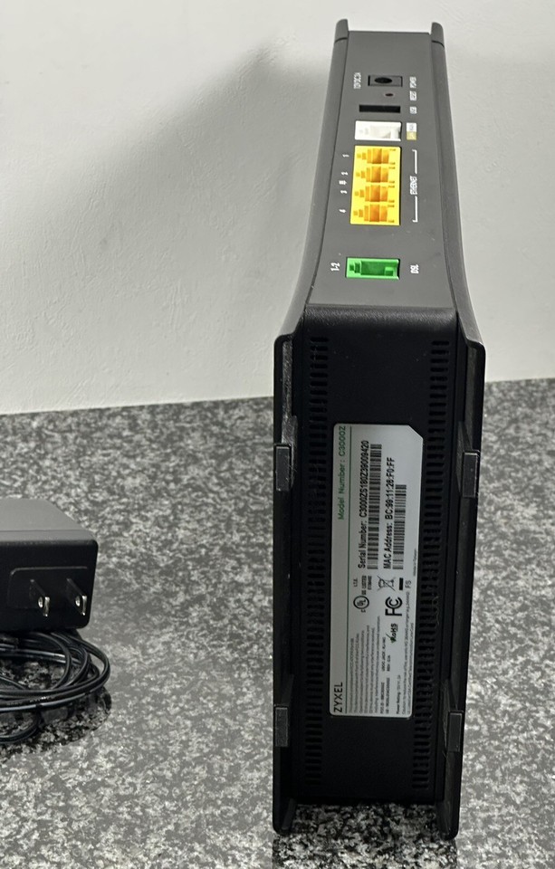 CenturyLink ZyXEL C3000Z DSL Modem Wireless Router w/ AC Adapter | eBay