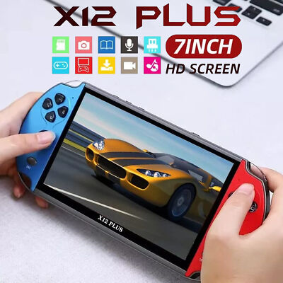 X12 Plus 7inch Video Game Console Handheld Game Player Built-in 1000 ...