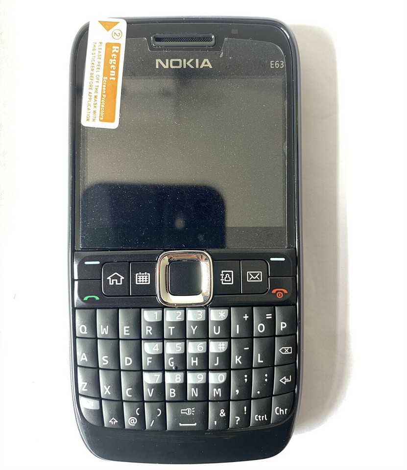 100% Genuine Nokia E63 QWERTY Keypad Wifi 3G Camera MP3 Unlocked Mobile ...
