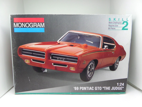 Monogram '69 Pontiac GTO The Judge Vintage 1994 1:24 Model Kit #2443 ...