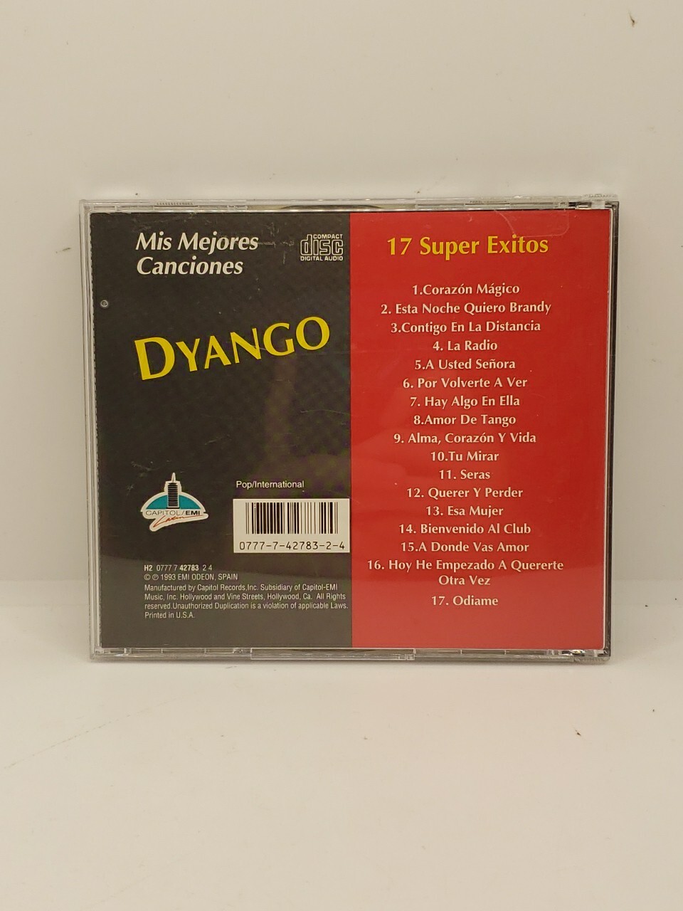 Mis Mejores Canciones: 17 Super Exitos by Dyango (CD, Jan-1993, EMI ...