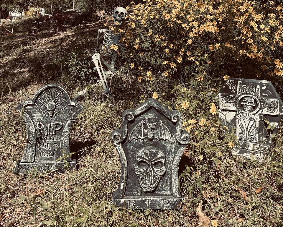 Large Halloween Foam Tombstones w/ Stakes RIP Scary Cemetery Decor ...
