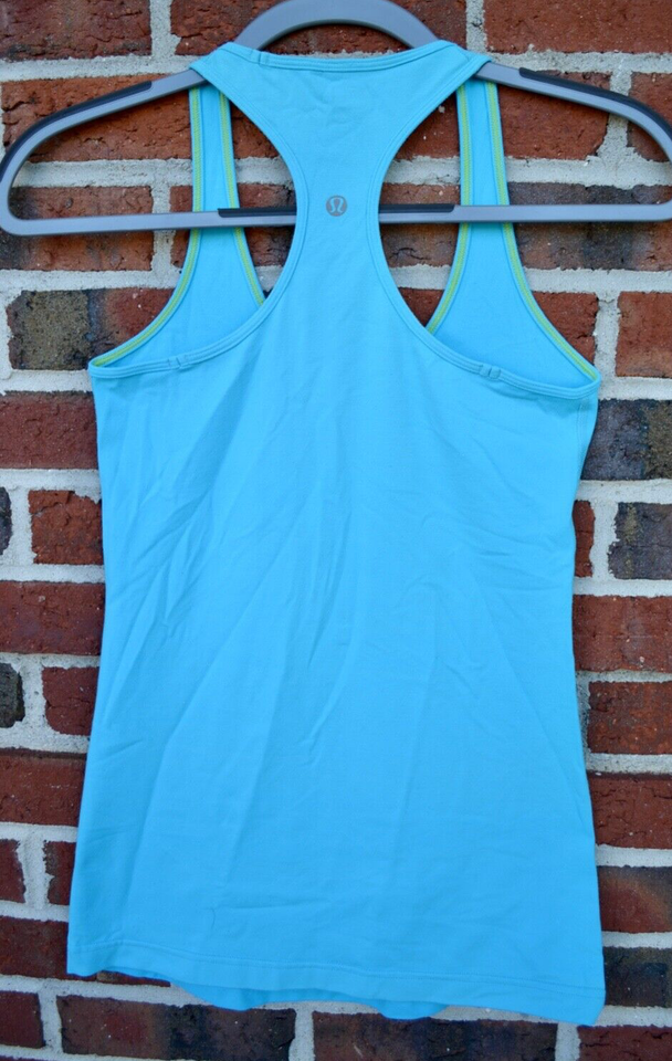 Lululemon Athletica Size 6 Cool Racerback Tank Blue | eBay