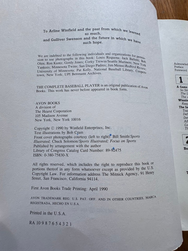 DAVE WINFIELD AUTOGRAPHED "COMPLETE BASEBALL PLAYER" 1990 HOW TO HIT CATCH PITCH | eBay