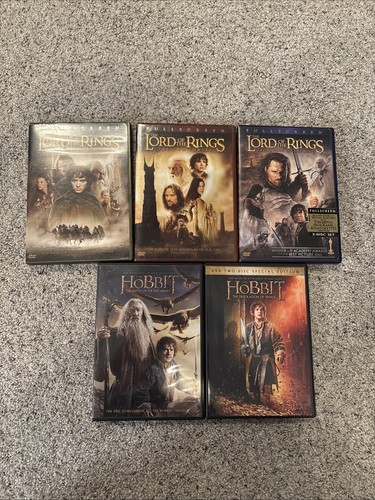 The Lord of the Rings Trilogy DVD Full Screen Edition and 2 Hobbit ...