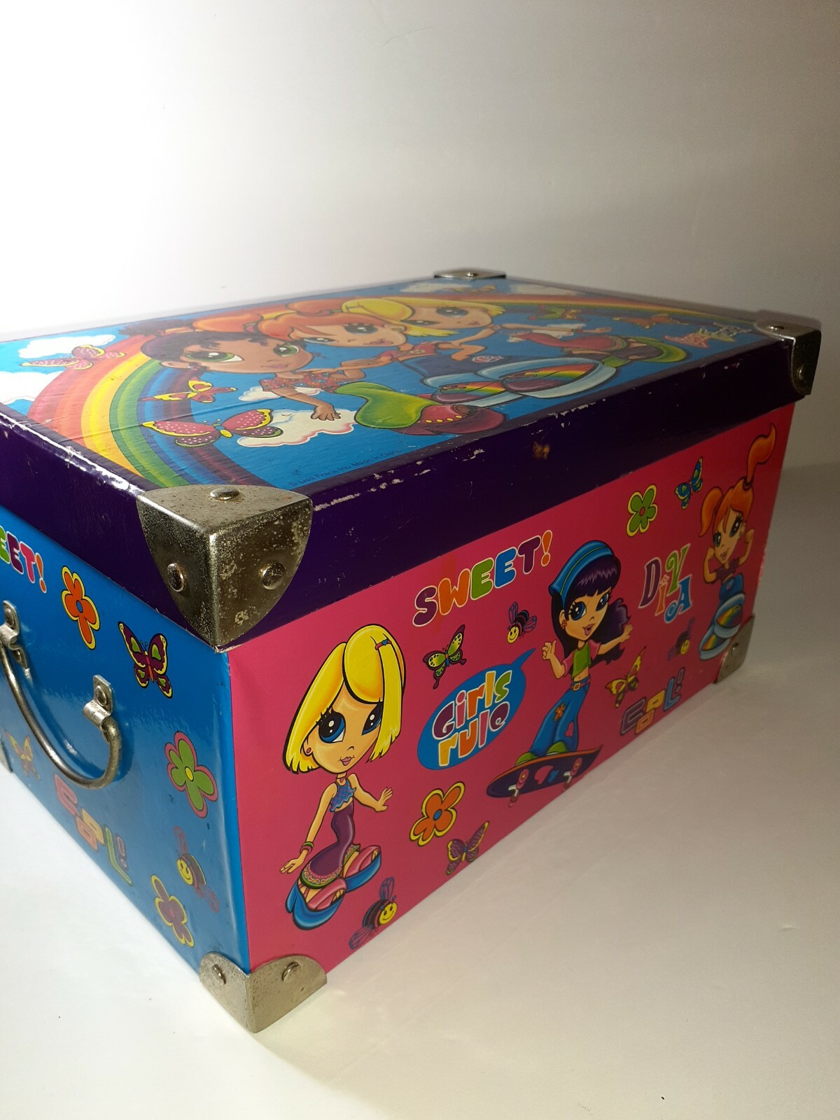Lisa Frank Stationary Box With Metal Handles | eBay